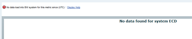 No data load into BW system for this metrics since (UTC) - Blog about ...
