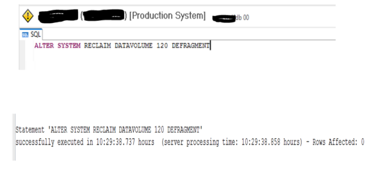Sap Hana Data Reclaim Process Overview In Db Cluster Blog About Sap Technical Issues Solution 7319
